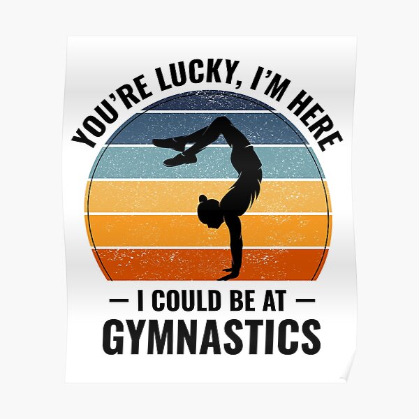 "Gymnastics Gymnast Trampoline Tumbling Acrobatics" Poster for Sale by ...