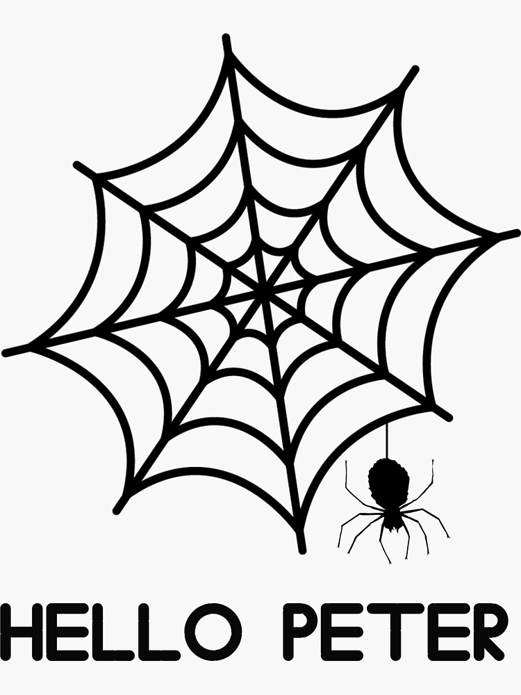 "No Way Home Hello Peter" Sticker for Sale by SIA-SHOPPING | Redbubble