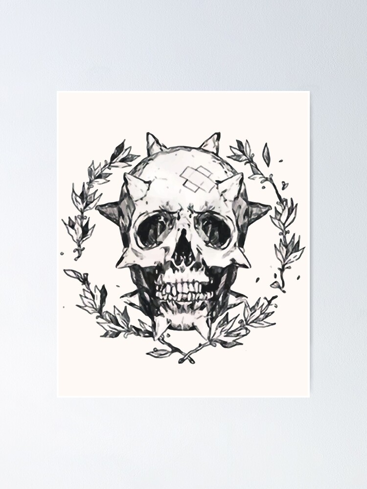 "Chloe skull" Poster by 2sists4bros | Redbubble
