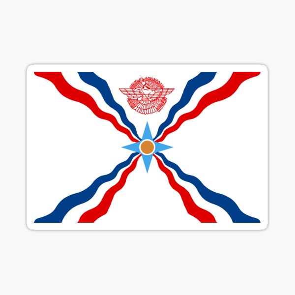 "Flag of the Assyrians" Sticker for Sale by sunkenflagship | Redbubble