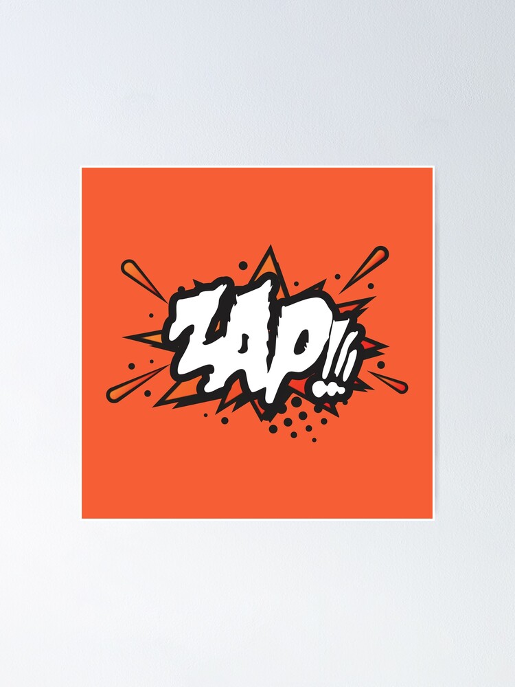 "Zap Comic text style" Poster for Sale by RedbubblesTrend | Redbubble