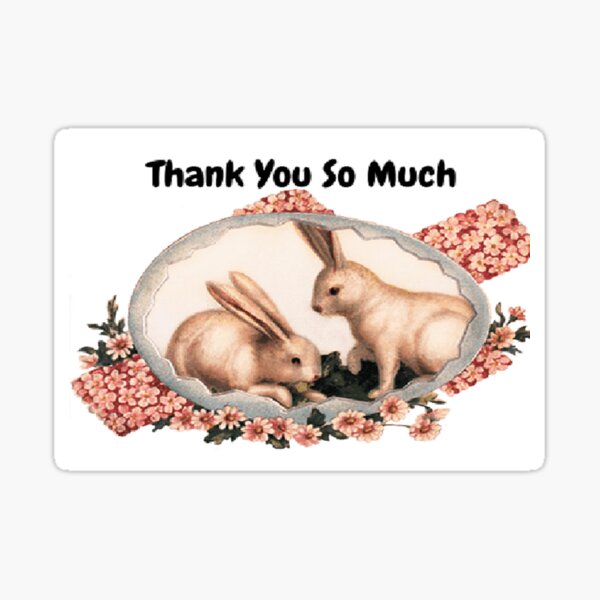"thank you so much" Sticker for Sale by masroorshop | Redbubble