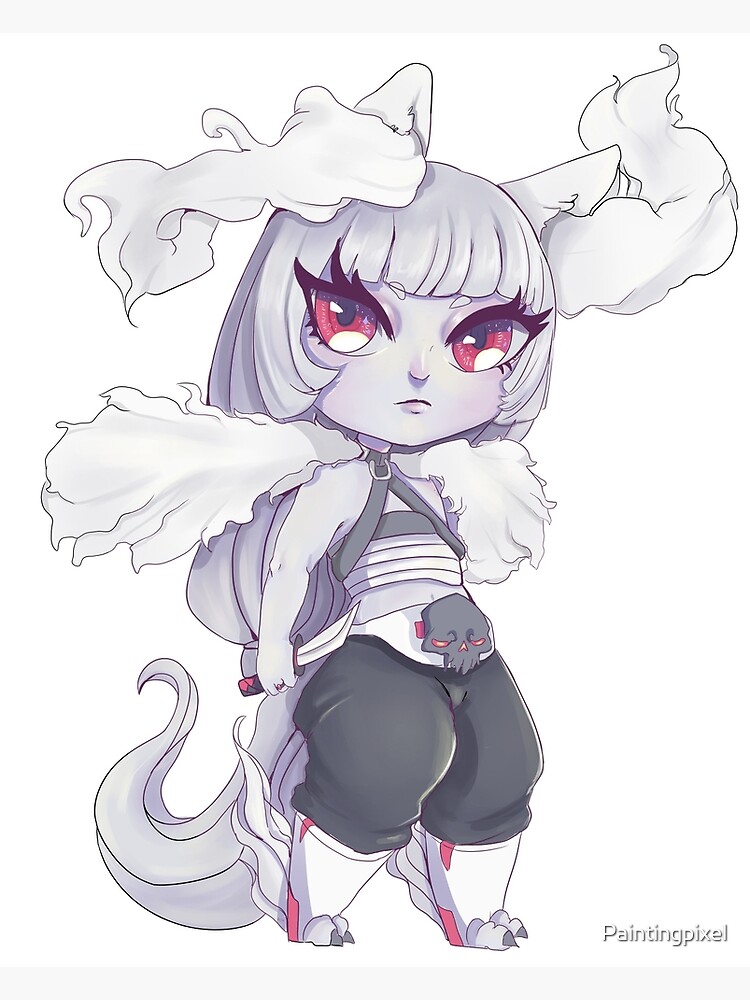 "Arctic fox chibi" Poster for Sale by Paintingpixel | Redbubble