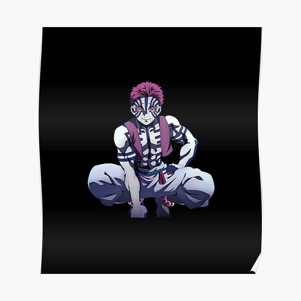 "Akaza Demon Slayer" Poster by imortell26 | Redbubble