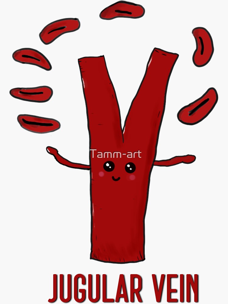"Jugular vein" Sticker for Sale by Tamm-art | Redbubble