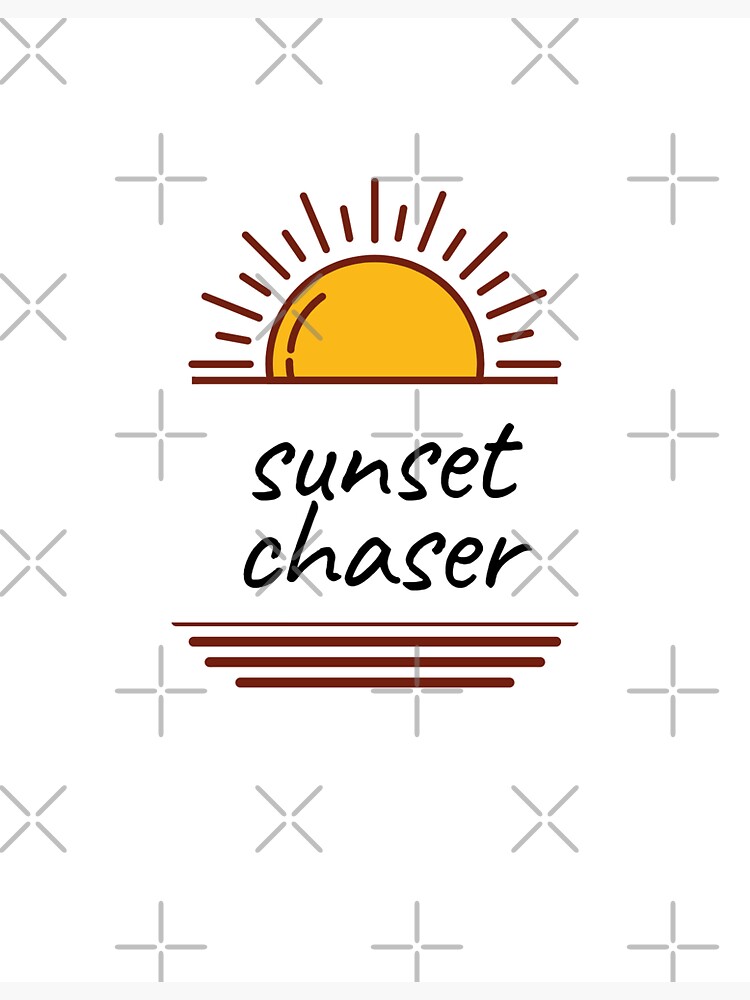 "Sunset Chaser" Sticker for Sale by AshkaAesthetics | Redbubble