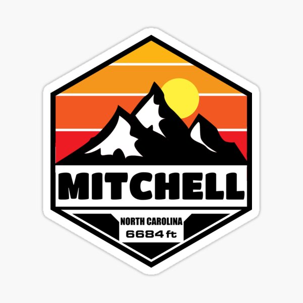 "Mount Mitchell " Sticker for Sale by Color-co | Redbubble