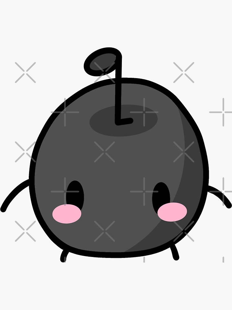 "Black Junimo" Sticker for Sale by BlightWolf | Redbubble