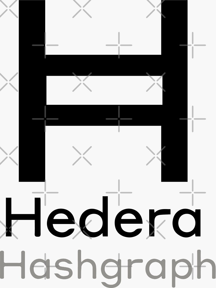 "Hedera cryptocurrency - Hedera HBAR" Sticker for Sale by DesignSOL ...