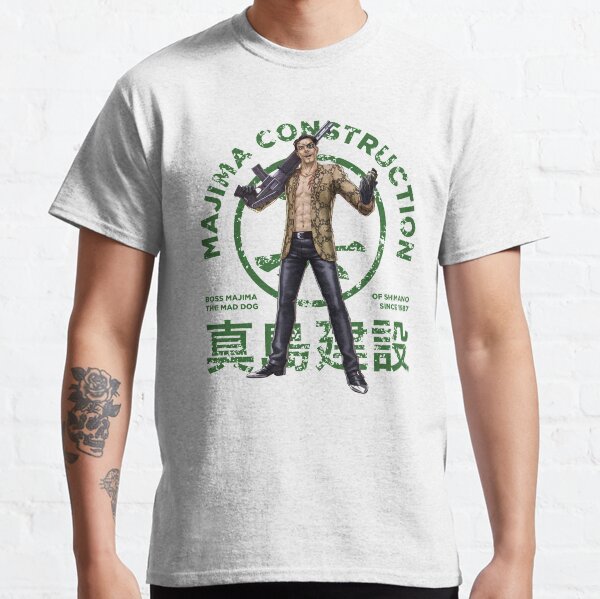 "majima construction goro majima yakuza kazuma kiryu" Classic T-Shirt ...