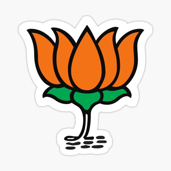 "Bharatiya Janata Party - BJP" Sticker by BoringWorld | Redbubble