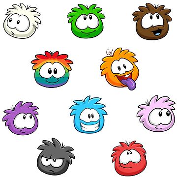 "Puffle Pack" Sticker for Sale by rachwoz14 | Redbubble