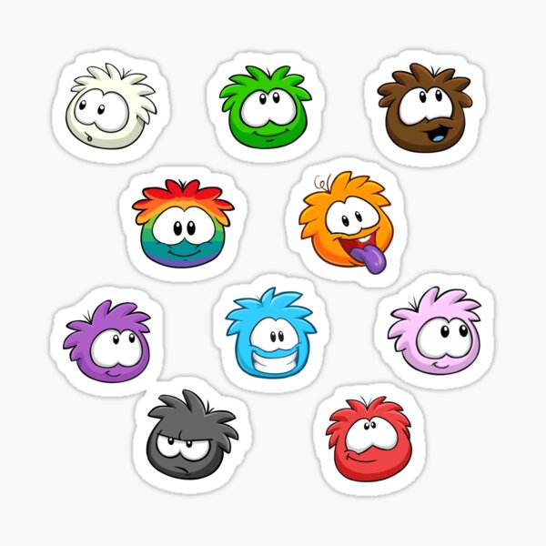 "Puffle Pack" Sticker for Sale by rachwoz14 | Redbubble