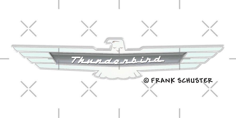 "Ford Thunderbird Emblem Embossed" by Big Kahuna | Redbubble