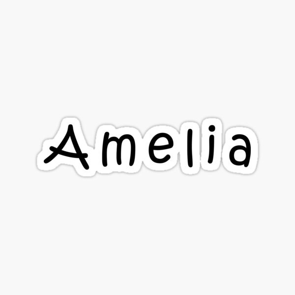 "Amelia name" Sticker for Sale by gmstockstudio | Redbubble