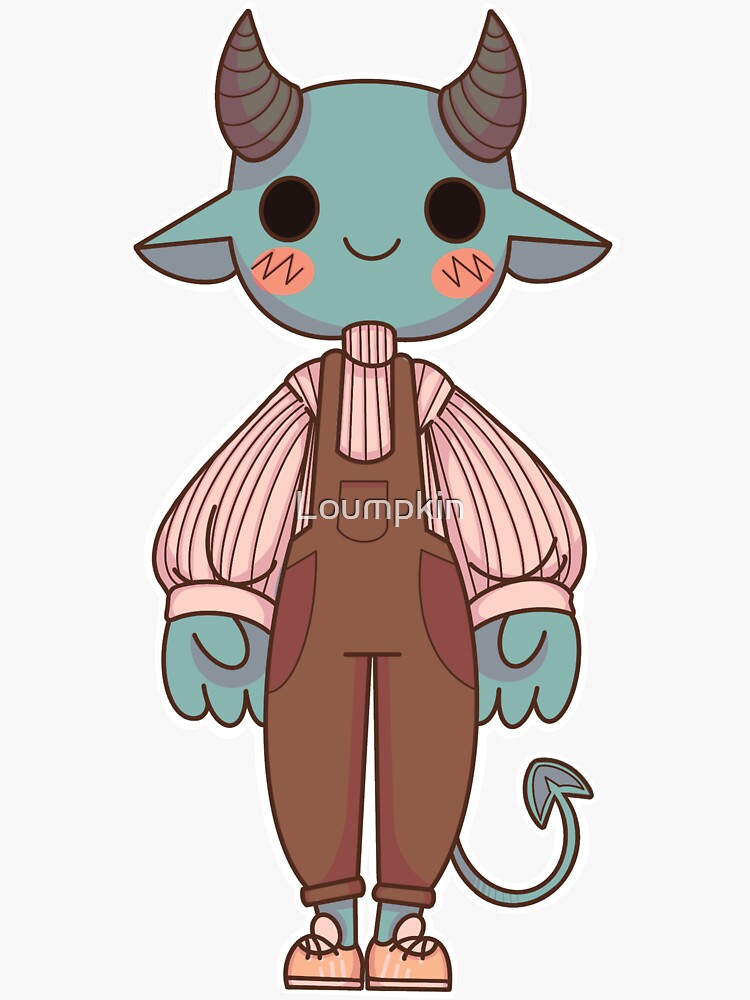 "Little devil" Sticker for Sale by Loumpkin | Redbubble