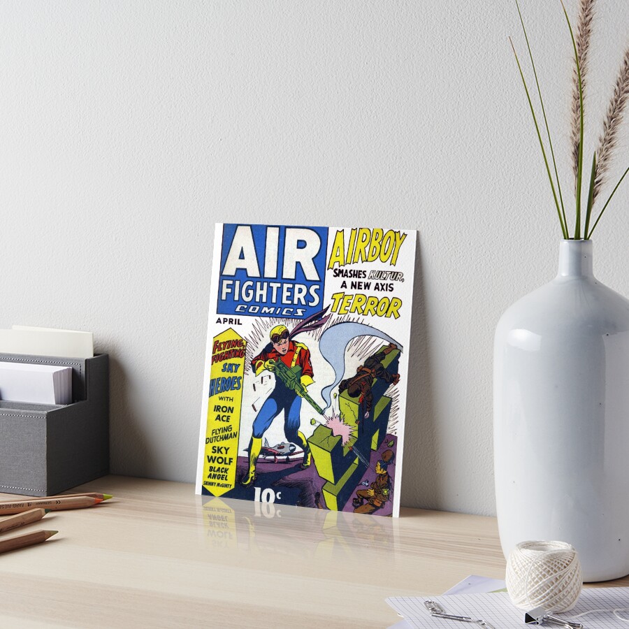 "Air Fighters Comics April 1943 issue - Airboy " Art Board Print by ...