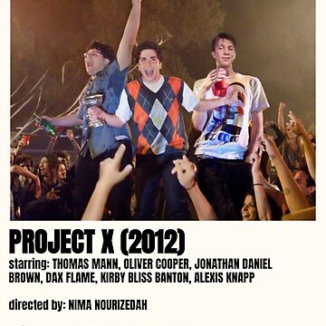 "Project X Movie 1" Poster for Sale by rachwoz14 | Redbubble