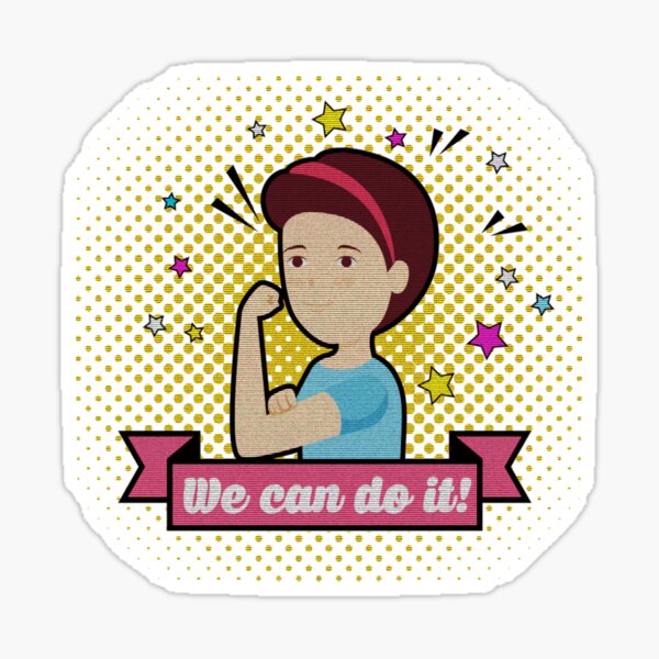 "We can do it - motivational quotes" Sticker by ArysDesigns | Redbubble