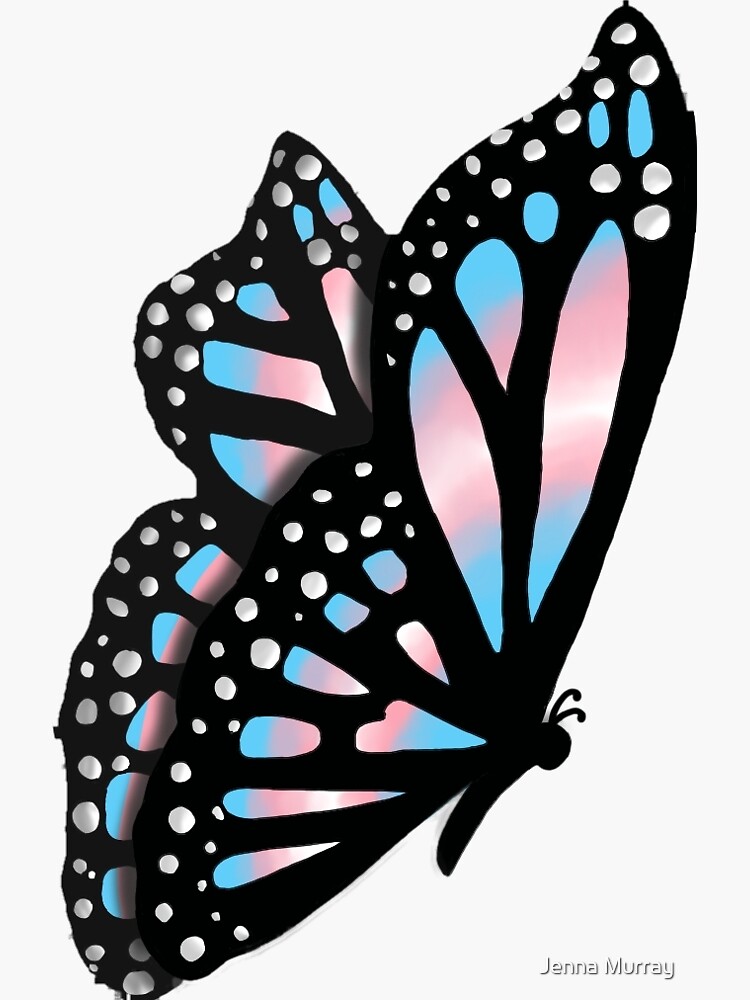 "Transgender Butterfly" Sticker for Sale by JennaMurray11 | Redbubble
