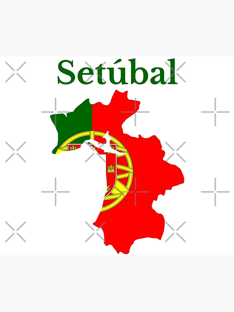 "Setubal District Map Design, Portugal." Poster by marosharaf | Redbubble