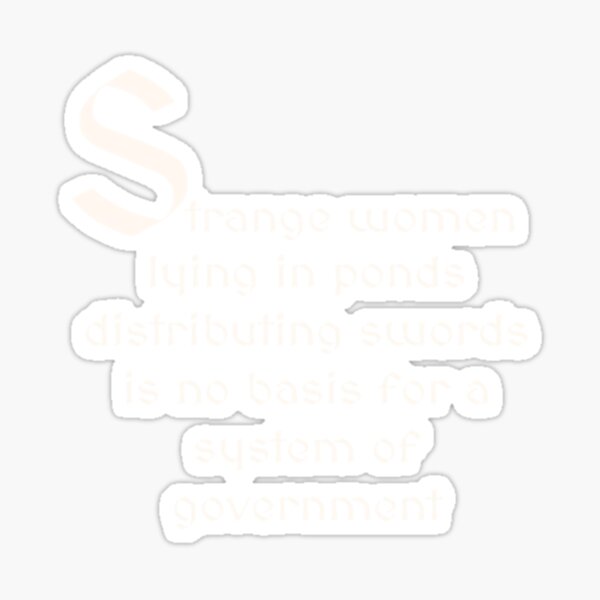 "Monty Python and the Holy Grail " Sticker for Sale by vAndCoShop ...