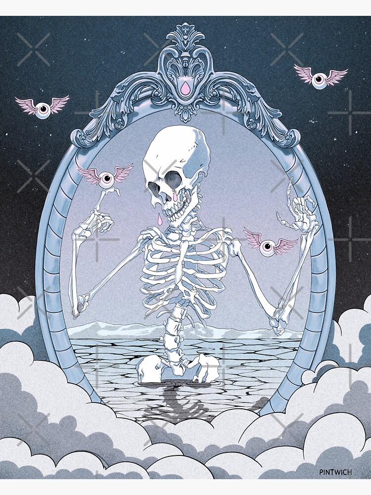 "Sad Skeleton" Sticker for Sale by Pintwich | Redbubble