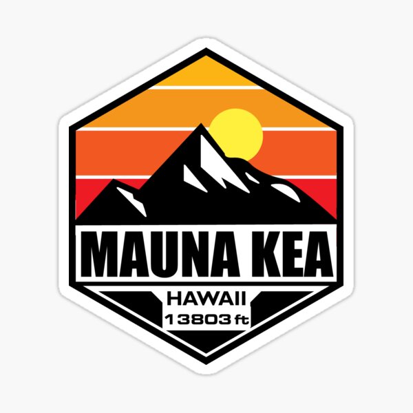 "Mauna kea " Sticker for Sale by Color-co | Redbubble