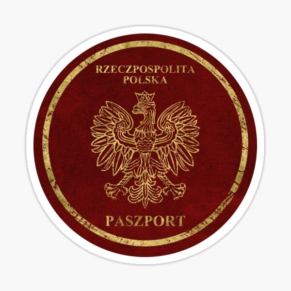 "Polish Vintage Passport" Sticker by Lidra-Redesign | Redbubble