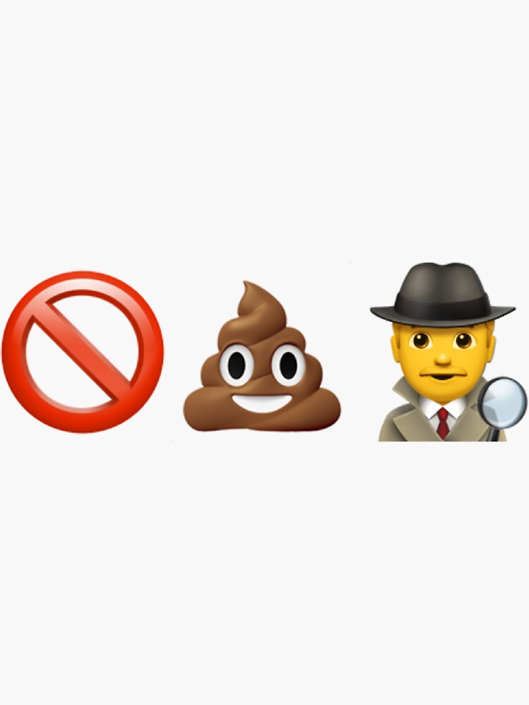 "No S**t Sherlock | The Emoji Collection" Sticker by Mocoloco | Redbubble