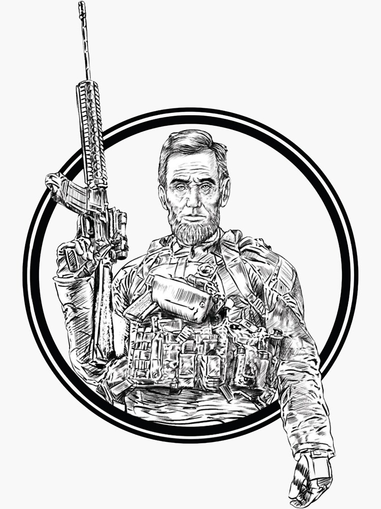 "Old Abe" Sticker for Sale by mvanakin1975 | Redbubble