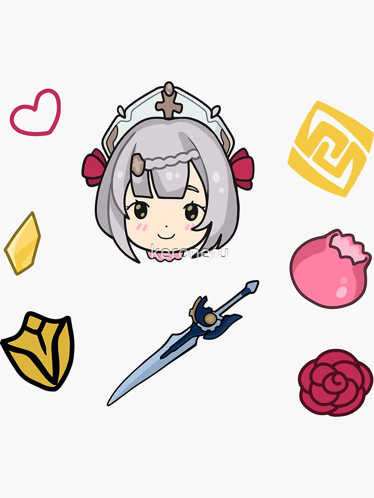 "Noelle Genshin Impact" Sticker for Sale by keroneru | Redbubble