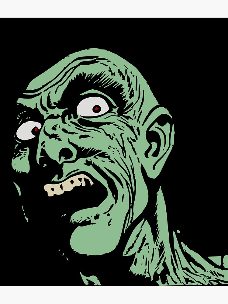 "Horrified Man" Sticker by GdLkngCrps | Redbubble