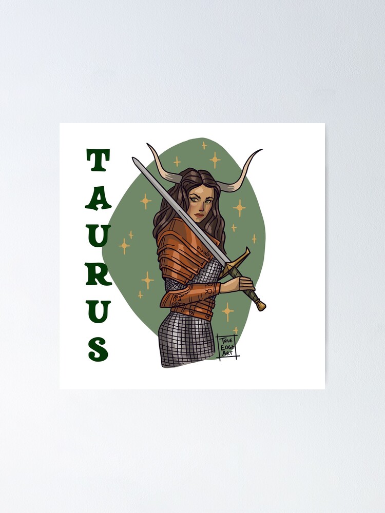 "Taurus Knight" Poster for Sale by trueedgeart | Redbubble