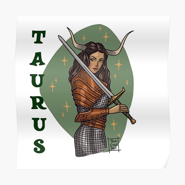 "Taurus Knight" Poster for Sale by trueedgeart | Redbubble