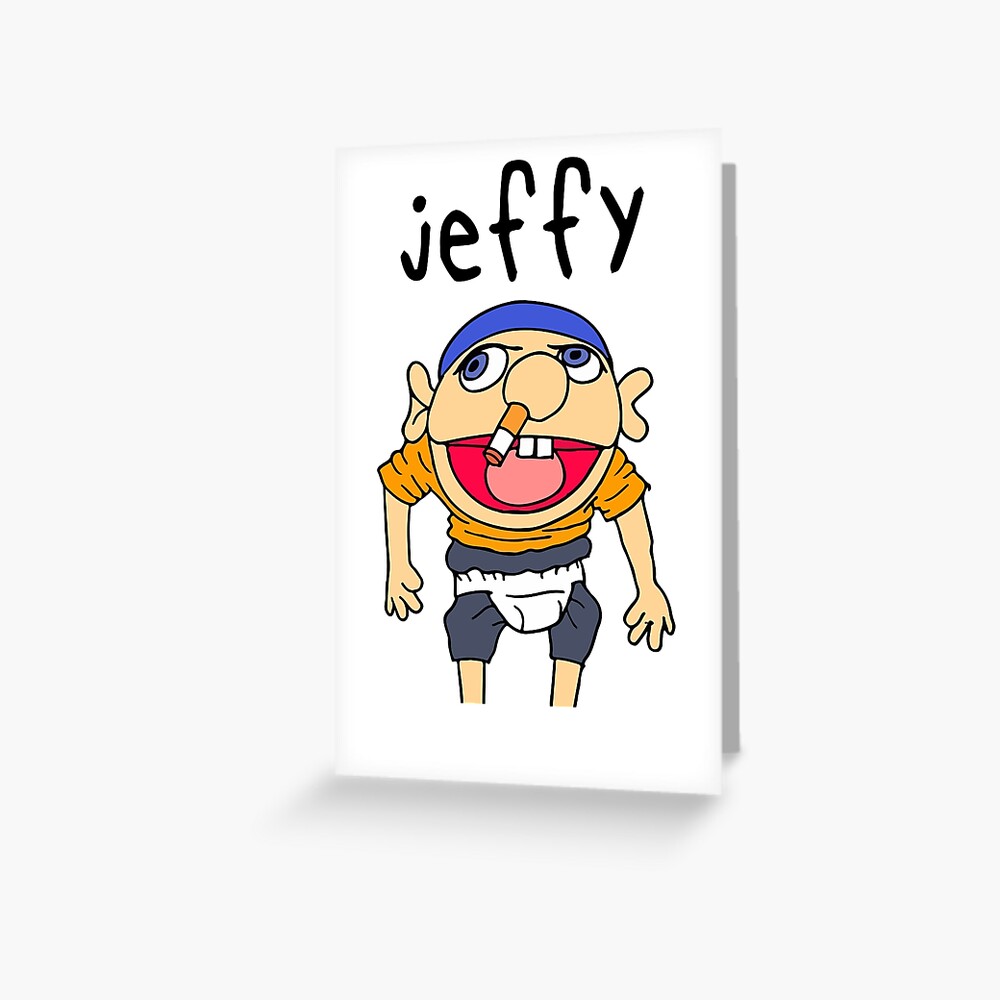 "Jeffy Funny Puppet" Greeting Card by rcnart | Redbubble