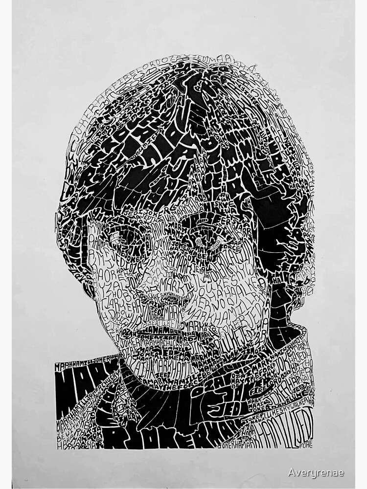 "Mark Hamill word face by Avery Pearson" Poster for Sale by Averyrenae ...