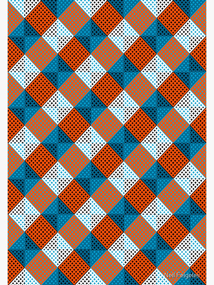 "Angled Checkerboard Quilt Pattern no. 20" Sticker by NeilFeigeles ...