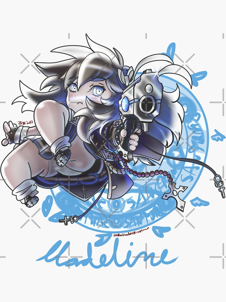 "Madeline(Fly High Blue-Eyed Sparrow)" Sticker for Sale by BW-Market ...