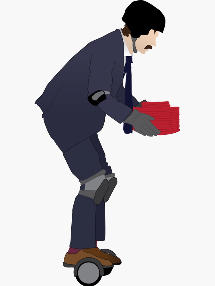 "Mike Hoverboard Plates Taskmaster " Sticker for Sale by Jasapparel ...