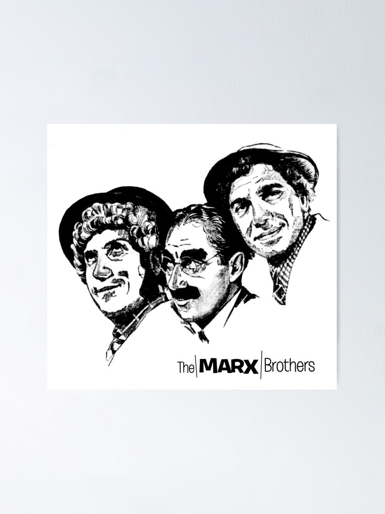 "MGM Marx Brothers One-Color" Poster by SpruceTavern | Redbubble