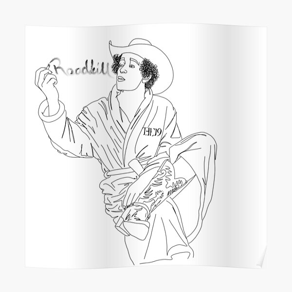 "The 1975 roadkill line art artwork design " Poster by EbrarOzaydin ...