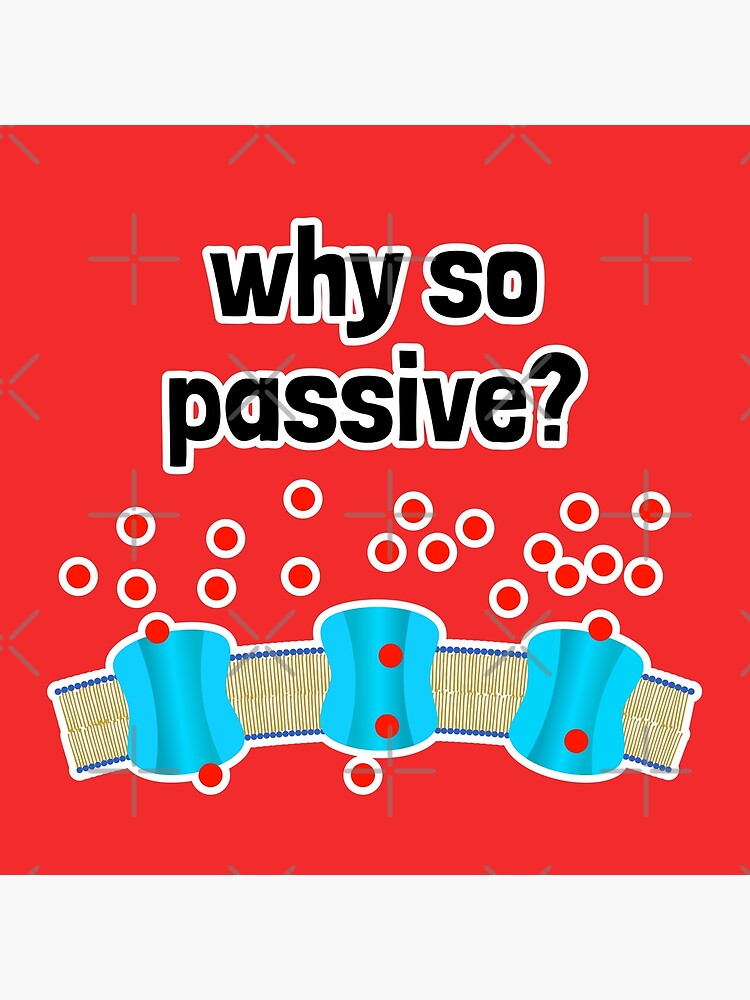"Why So Passive?" Poster for Sale by artsy-chemist | Redbubble