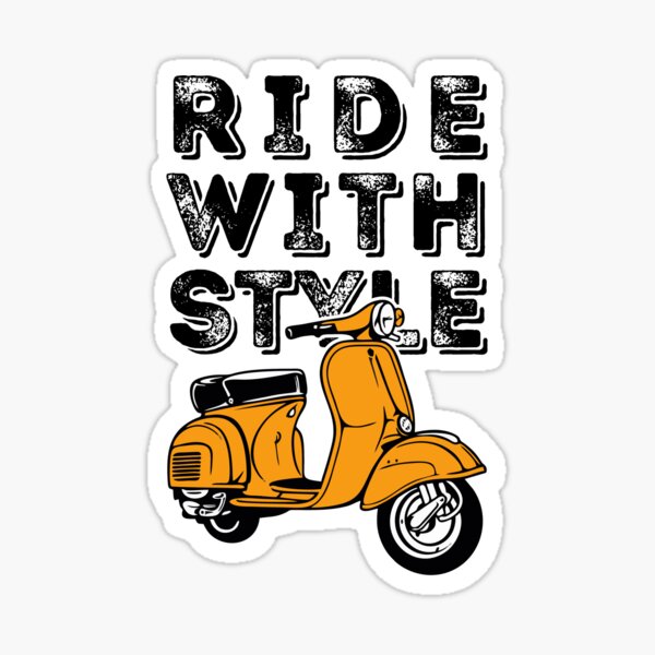 "Ride With Style" Sticker by fkdesignstudio | Redbubble
