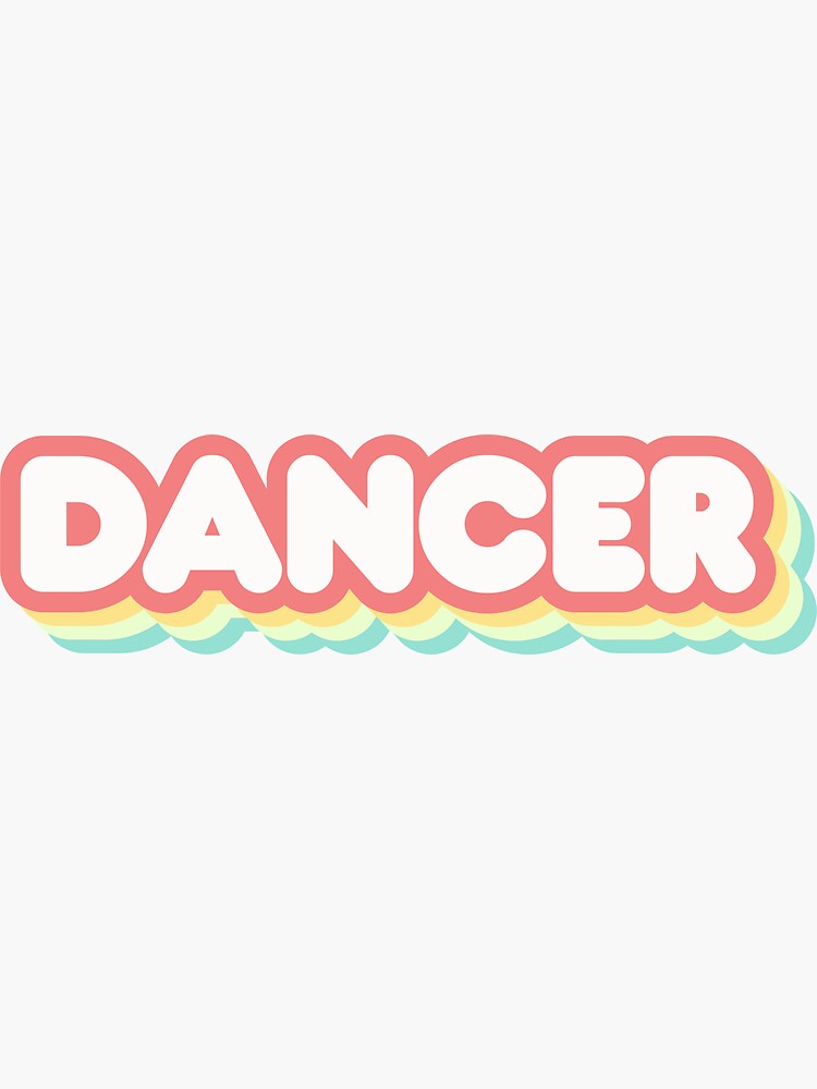 "Cute Dancer" Sticker by TiltedBearDsign | Redbubble