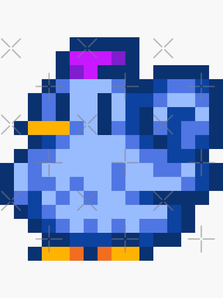 "Blue Chicken" Sticker for Sale by The Sprite Guy | Redbubble
