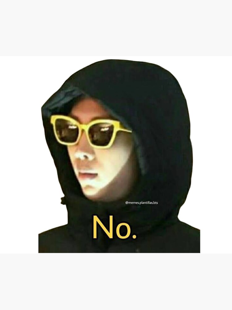 "rm NO meme" Sticker for Sale by Aesthetic-N | Redbubble