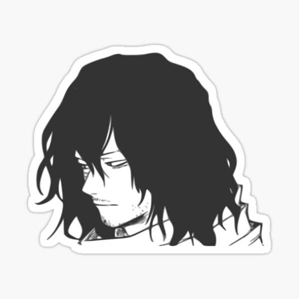 "aizawa concerned" Sticker for Sale by ronadann | Redbubble
