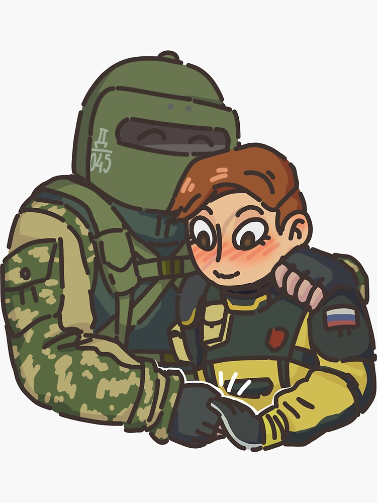"Tachanka x Finka" Sticker for Sale by l3r40l | Redbubble