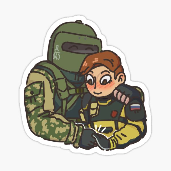 "Tachanka x Finka" Sticker for Sale by l3r40l | Redbubble